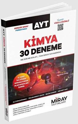 MİRAY AYT 1. DÖNEM 30 LU KİMYA DENEME - Okul Kapım
